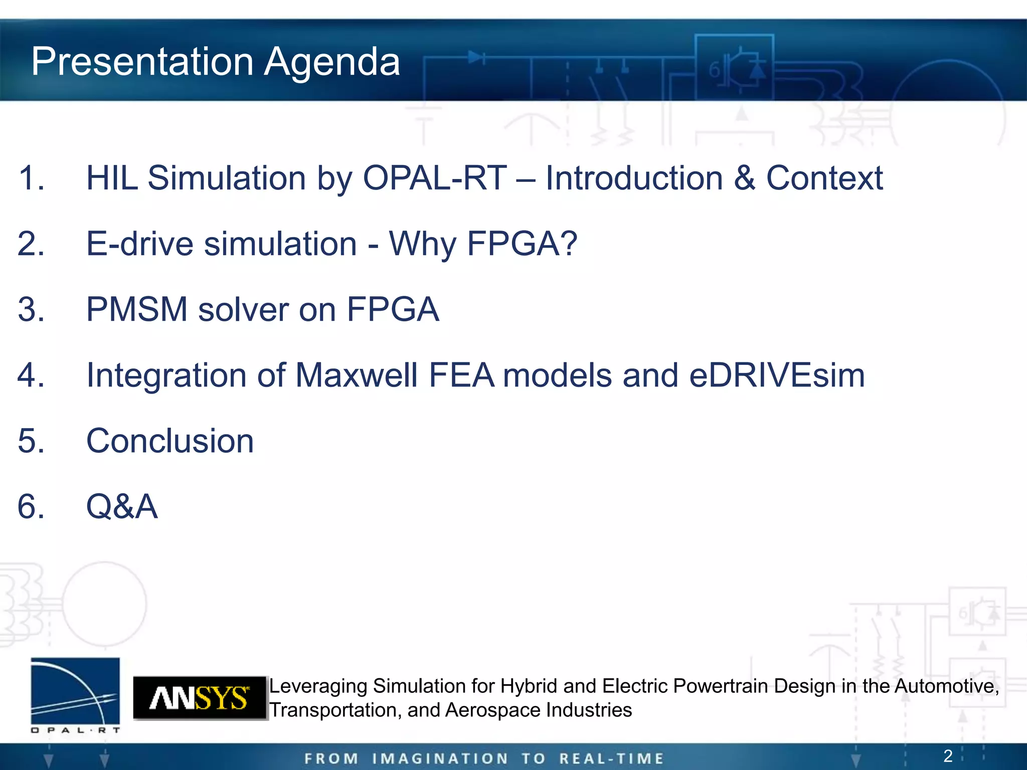 OPAL-RT and ANSYS - HIL simulation | PDF
