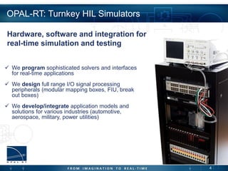 OPAL-RT and ANSYS - HIL simulation | PDF