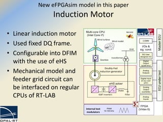 OPAL-RT Induction machine & power electronic test system on FPGA | PPT