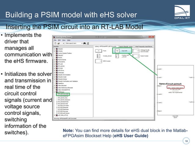 OPAL-RT - PSIM & eHS Interface | PDF | Computing | Technology & Computing