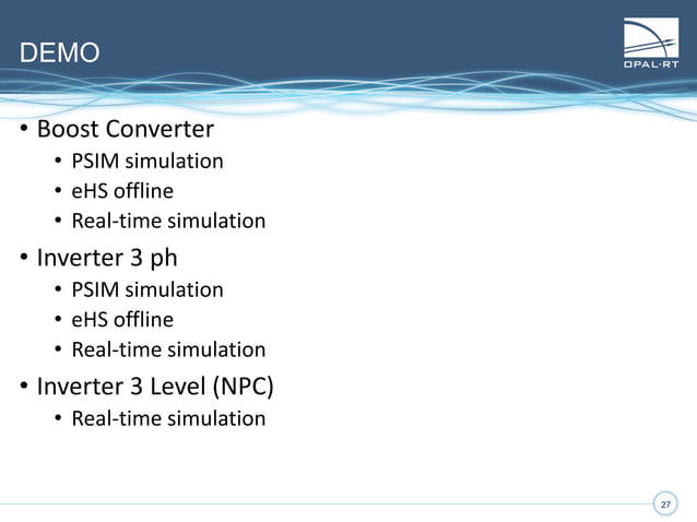 OPAL-RT - PSIM & eHS Interface | PDF | Computing | Technology & Computing