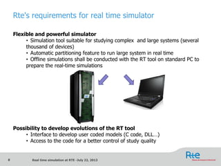 OPAL-RT real-time simulation at RTE | PDF