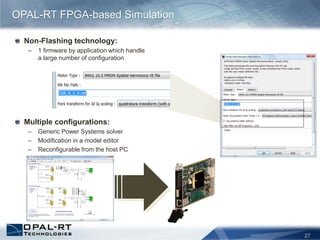 OPAL-RT Real time simulation using RT-LAB | PDF