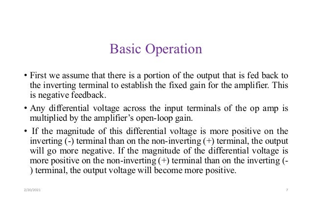 Operational Amplifier | PPT