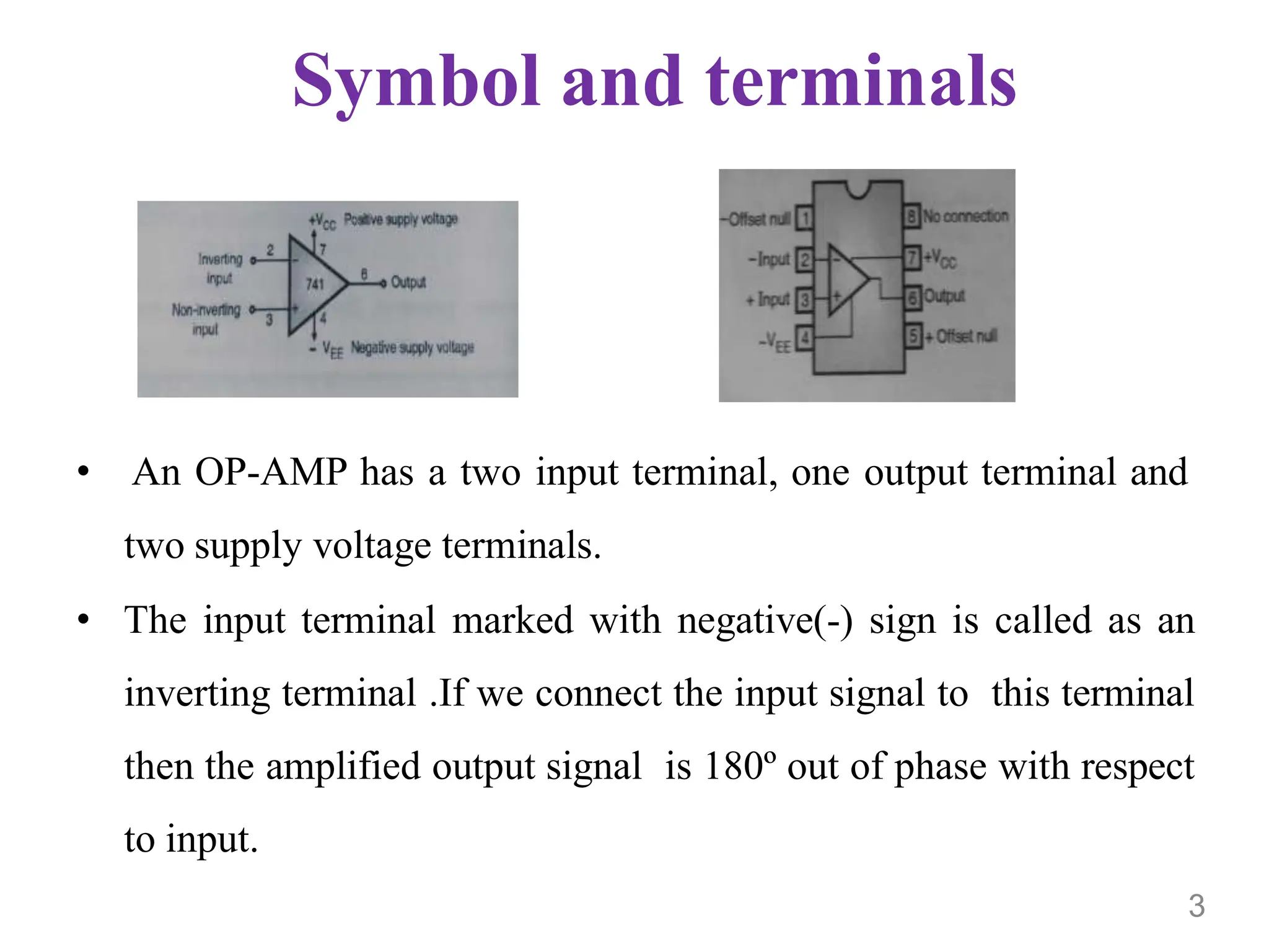 Characteristics and Operational Principles of Operational Amplifiers” | PDF