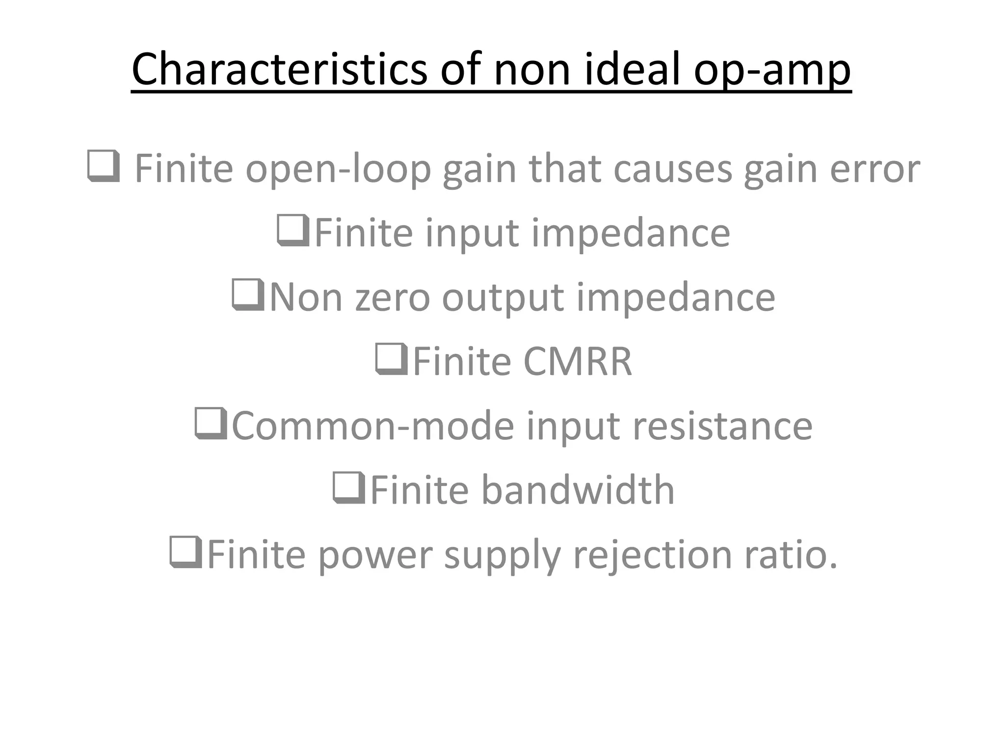 Op amp(operational amplifier) | PPTX