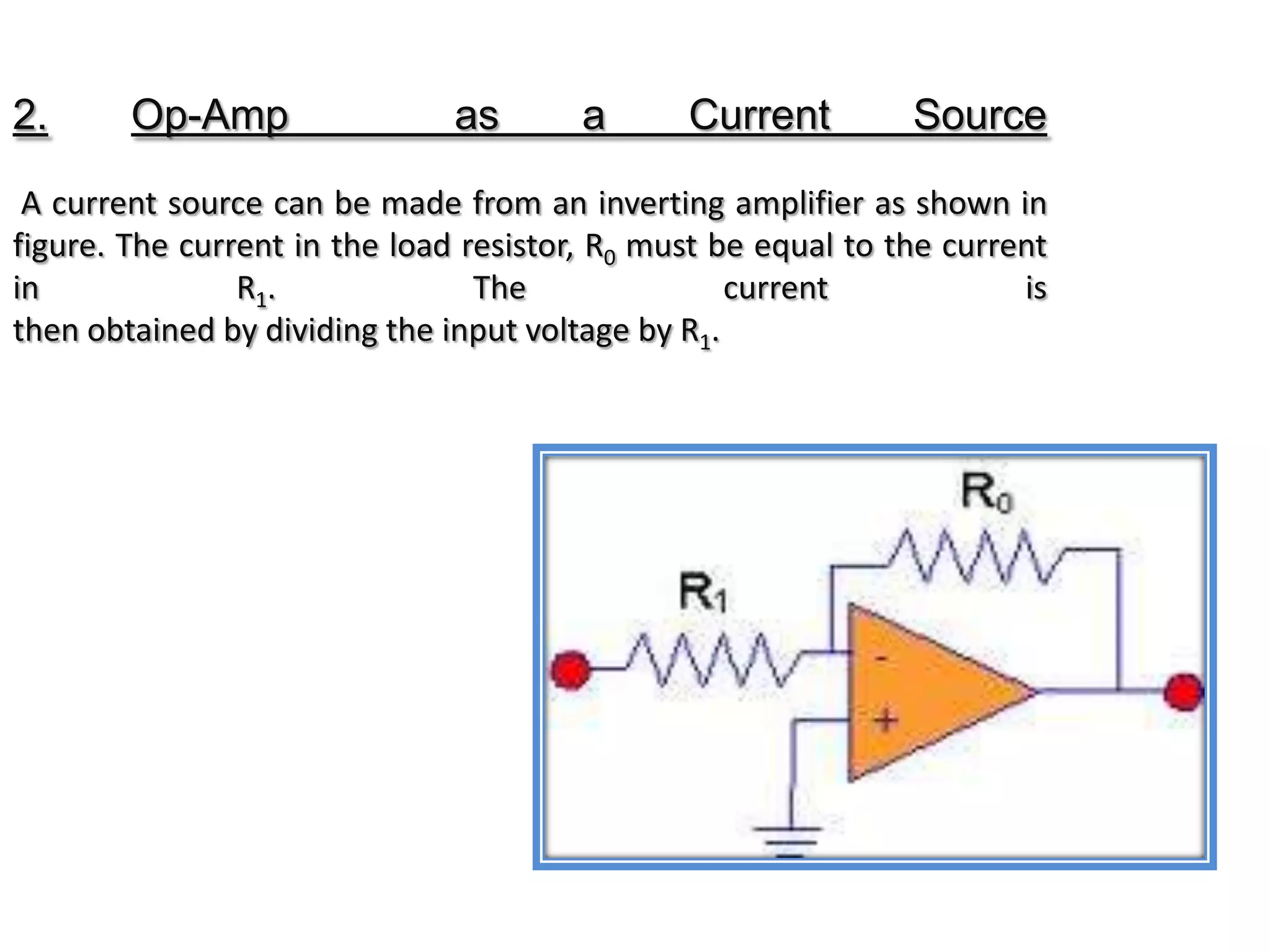 Op amp(operational amplifier) | PPTX