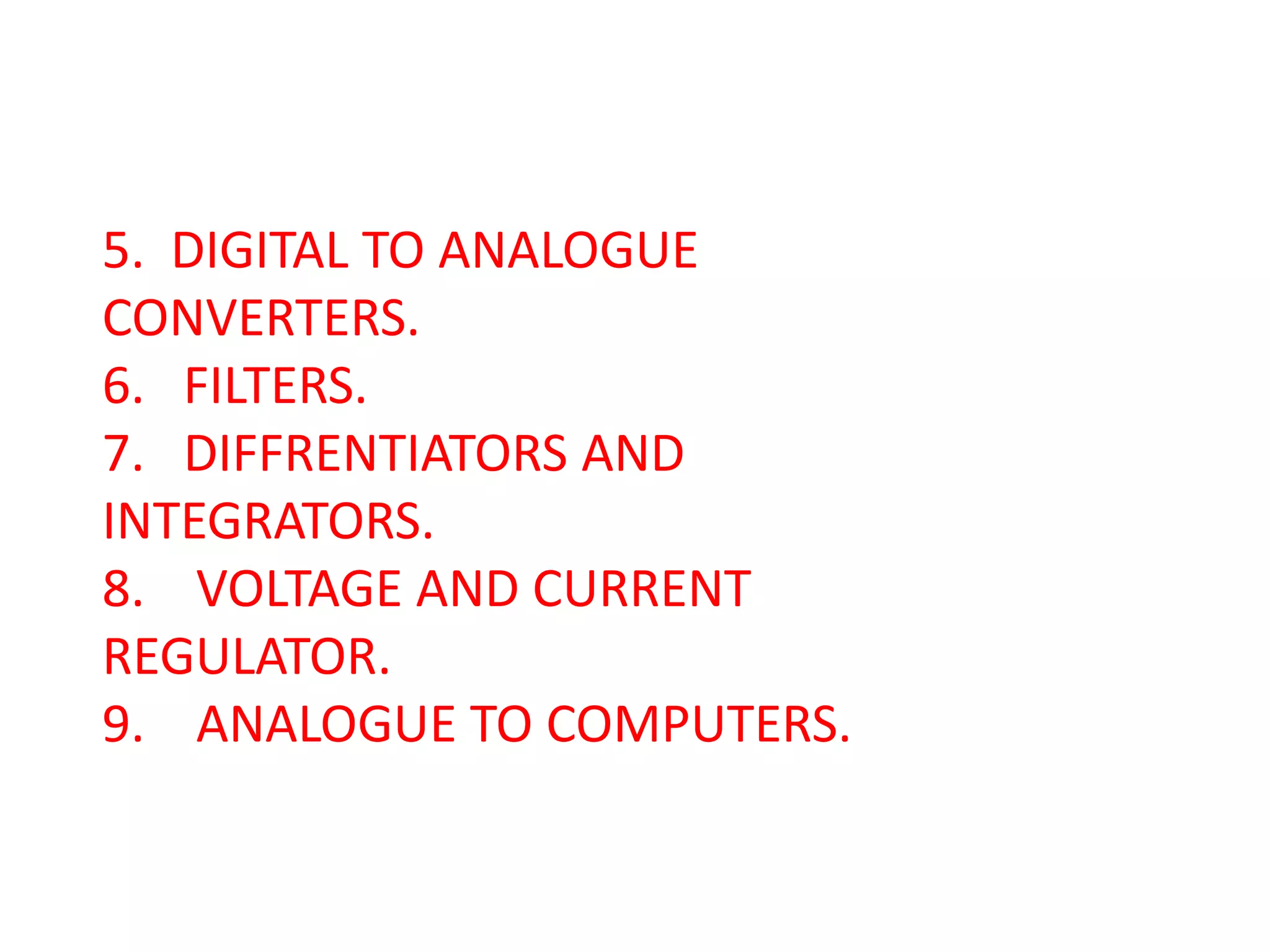 Op amp(operational amplifier) | PPTX
