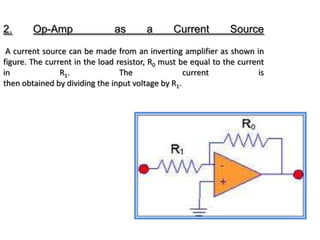 Op amp(operational amplifier) | PPTX
