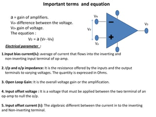 Op amp(operational amplifier) | PPTX