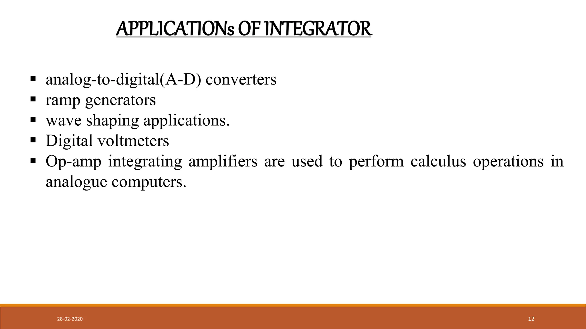 OPAMP integrator & differentiator.pptx