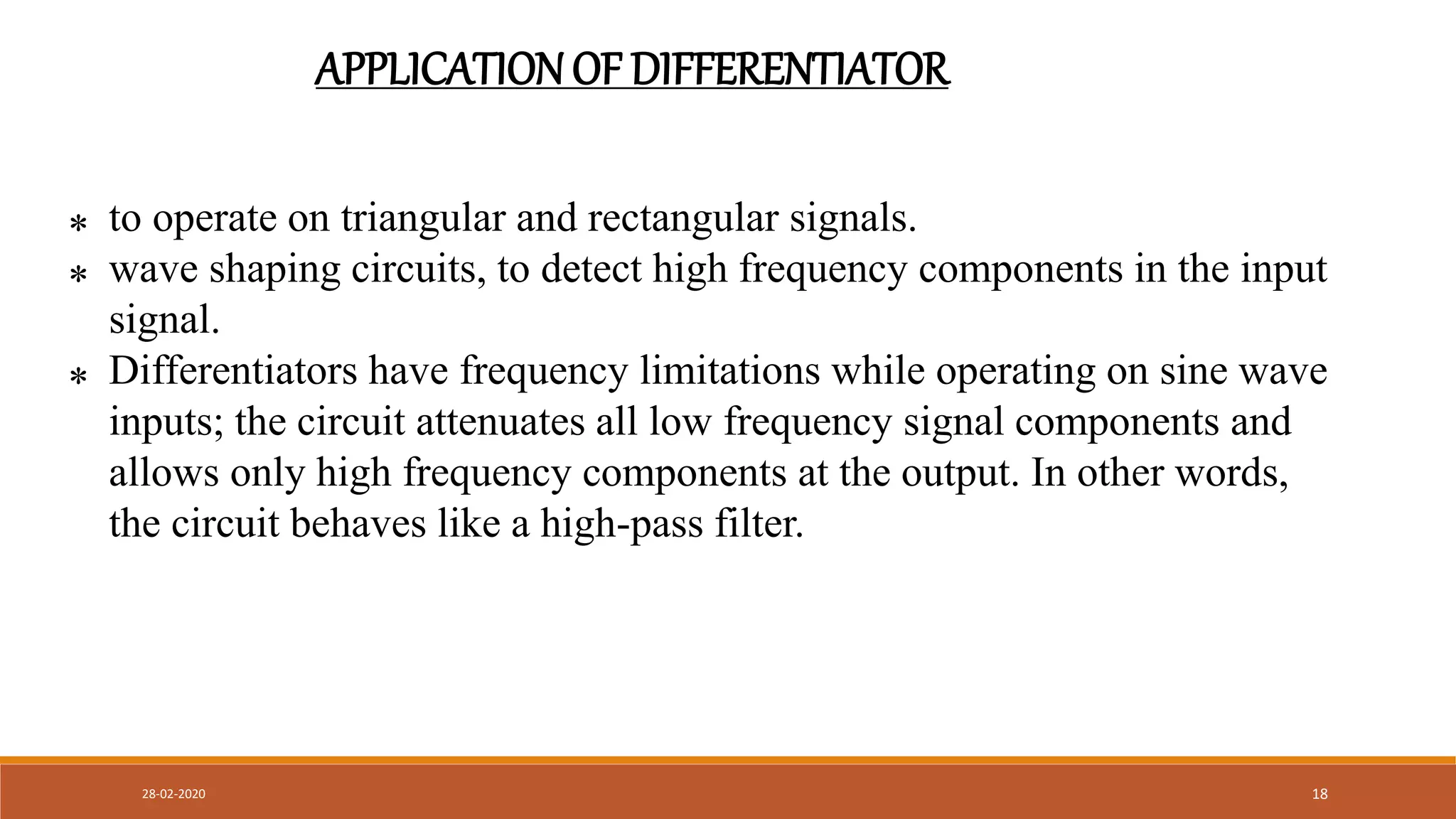 OPAMP integrator & differentiator.pptx