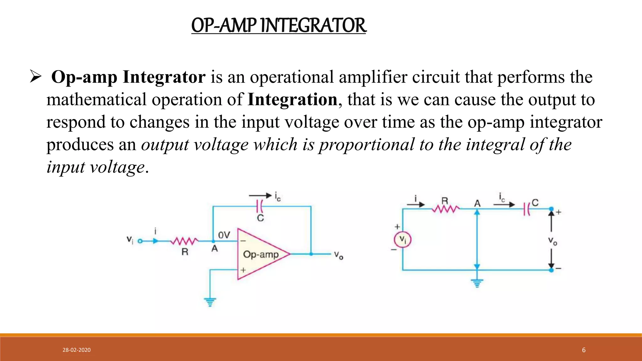 OPAMP integrator & differentiator.pptx