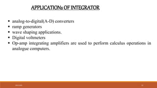 OPAMP integrator & differentiator.pptx
