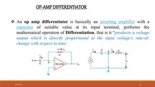 OPAMP integrator & differentiator.pptx