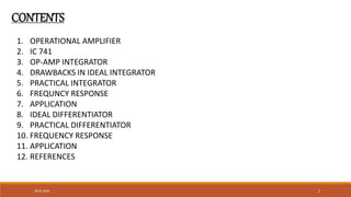 OPAMP integrator & differentiator.pptx