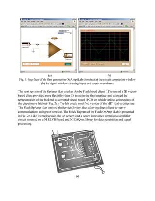 AN IMPROVED OPERATIONAL AMPLIFIER ILAB WITH A MORE REALISTIC LOOKING ...