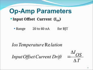 Operational amplifiers and it's Parameters.ppt