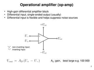Teoria de opamps basica de circuitos electricos y electronicos | PPT