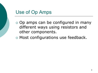op amp presentation electronic circuit design | PPT