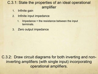Op amps explained | PPTX | Computer Networking | Computing