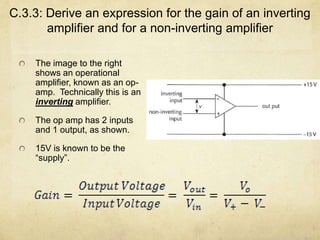 Op amps explained | PPTX | Computer Networking | Computing
