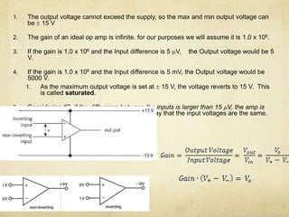 Op amps explained | PPTX | Computer Networking | Computing