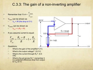 Op amps explained | PPTX | Computer Networking | Computing