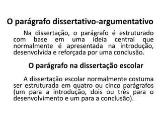 O parágrafo | PPT