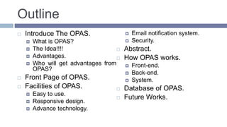 Opas | PPT