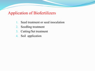 ROLE OF BIOFERTILIZERS IN VEGETABLE PRODUCTION | PPTX