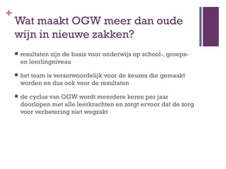 Opbrengstgericht werken | PPT
