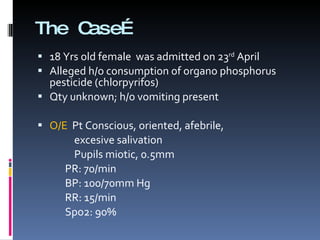 Unusual Complication of OPC Poisoning | PPT
