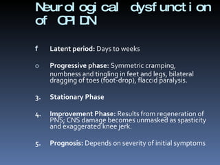 Unusual Complication of OPC Poisoning | PPT