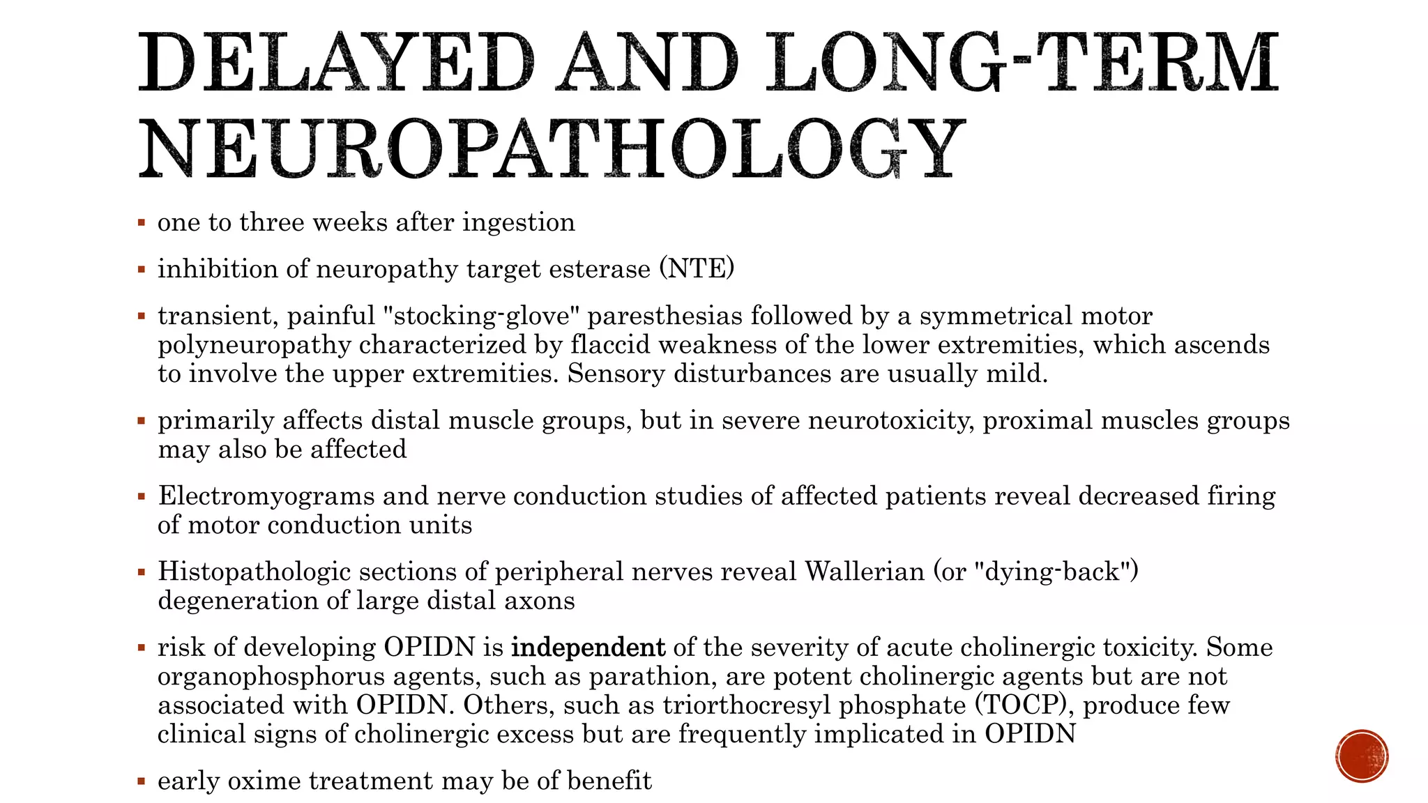 ORGANOPHOSPHATE COMPOUND POISONING | PPTX