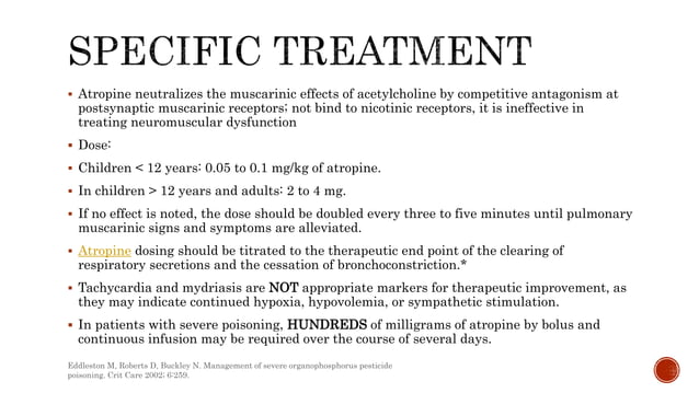 ORGANOPHOSPHATE COMPOUND POISONING | PPTX