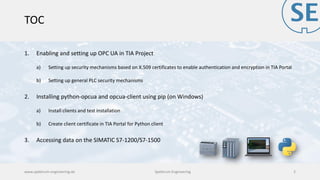 OPC UA mit der SIMATIC S7-1200/1500 und Python | PDF