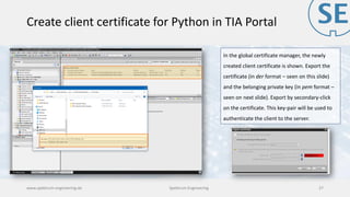 OPC UA mit der SIMATIC S7-1200/1500 und Python | PDF