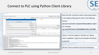 OPC UA mit der SIMATIC S7-1200/1500 und Python | PDF