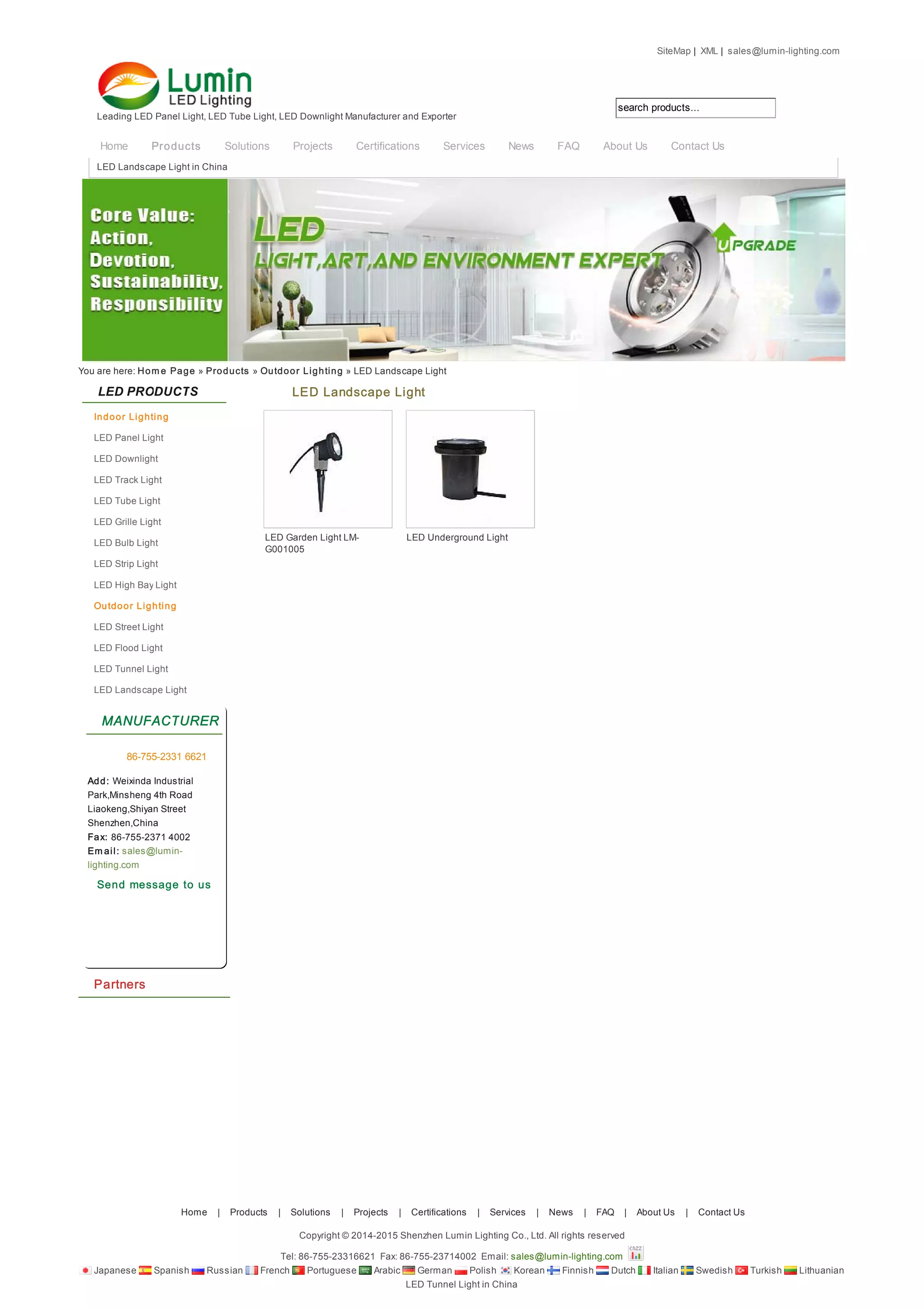 Led landscape light manufacturer www.lumin-lighting.com