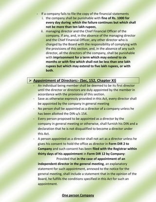 Opc compliances | DOCX | Business | Business and Finance