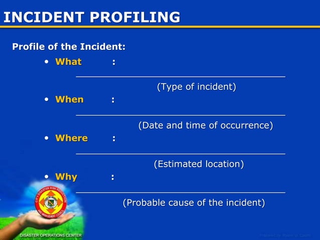 Baguio CDRRMC-Disaster Operations Center | PPTX