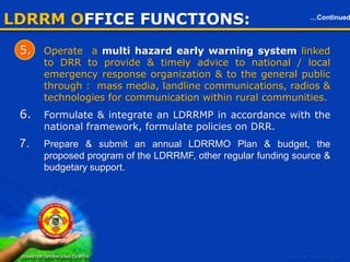 Baguio CDRRMC-Disaster Operations Center | PPTX