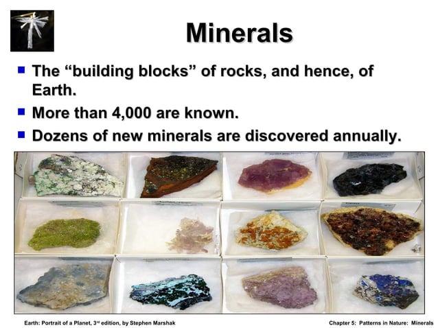 Op ch05 lecture_earth3, minerals | PPT