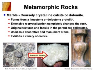 Op ch08 lecture_earth3, metamorphic minerals | PPT