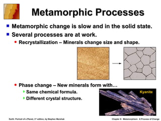 Op ch08 lecture_earth3, metamorphic minerals | PPT