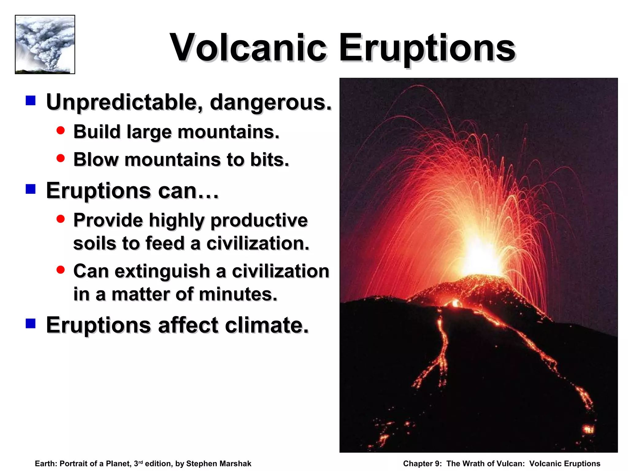 Op ch09 lecture_earth3 -1, volcanoes | PPT