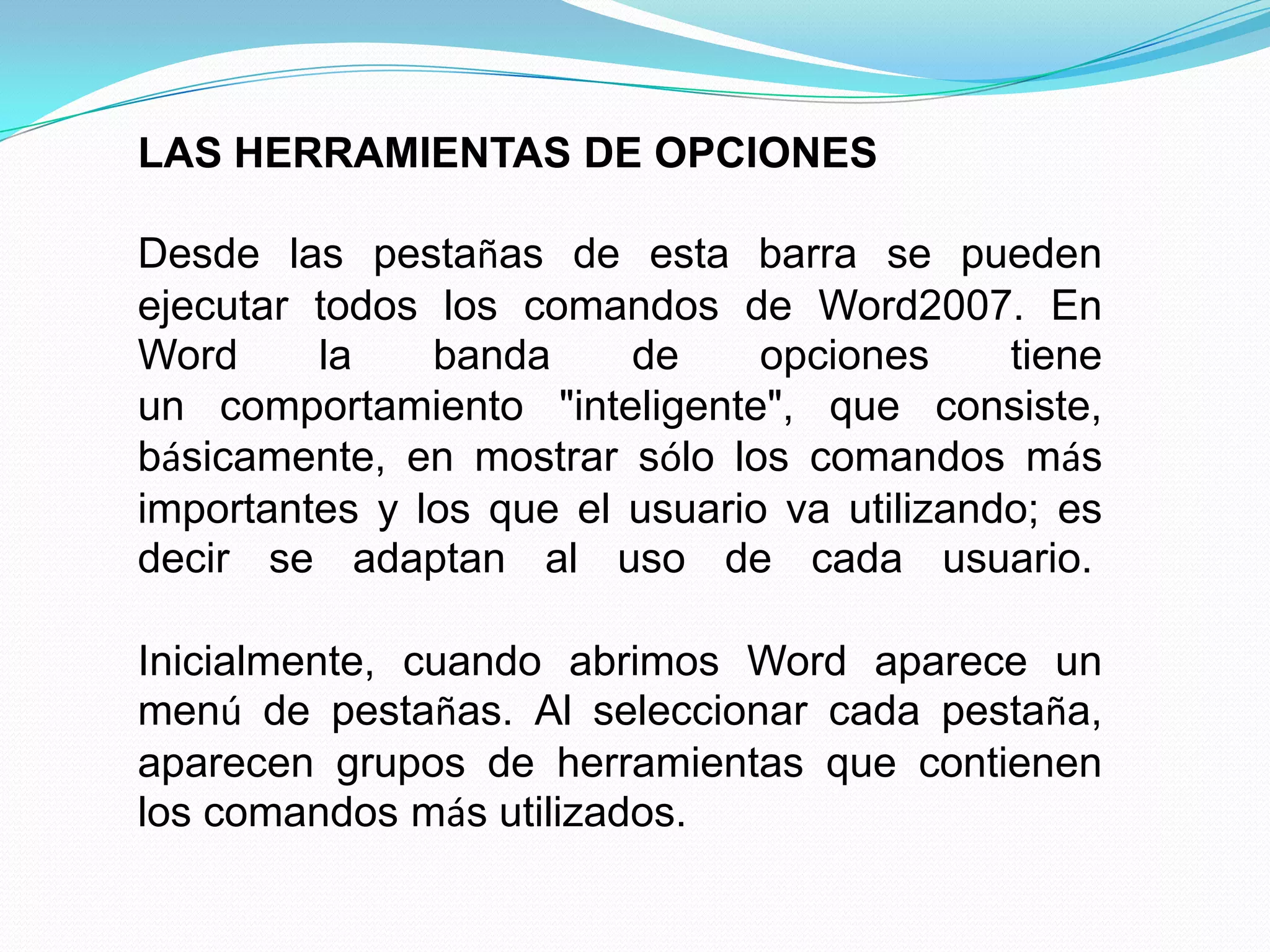 Opciones de word 2007 | PPTX