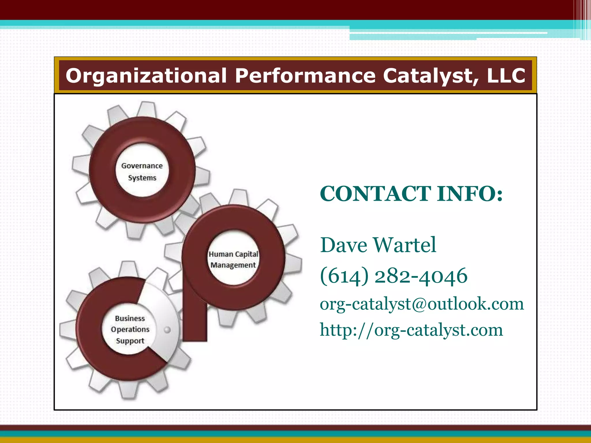 Organizational Performance Catalyst, LLC | PPT