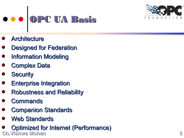 OPC Unified Architecture | PPT | Computer Software and Applications ...